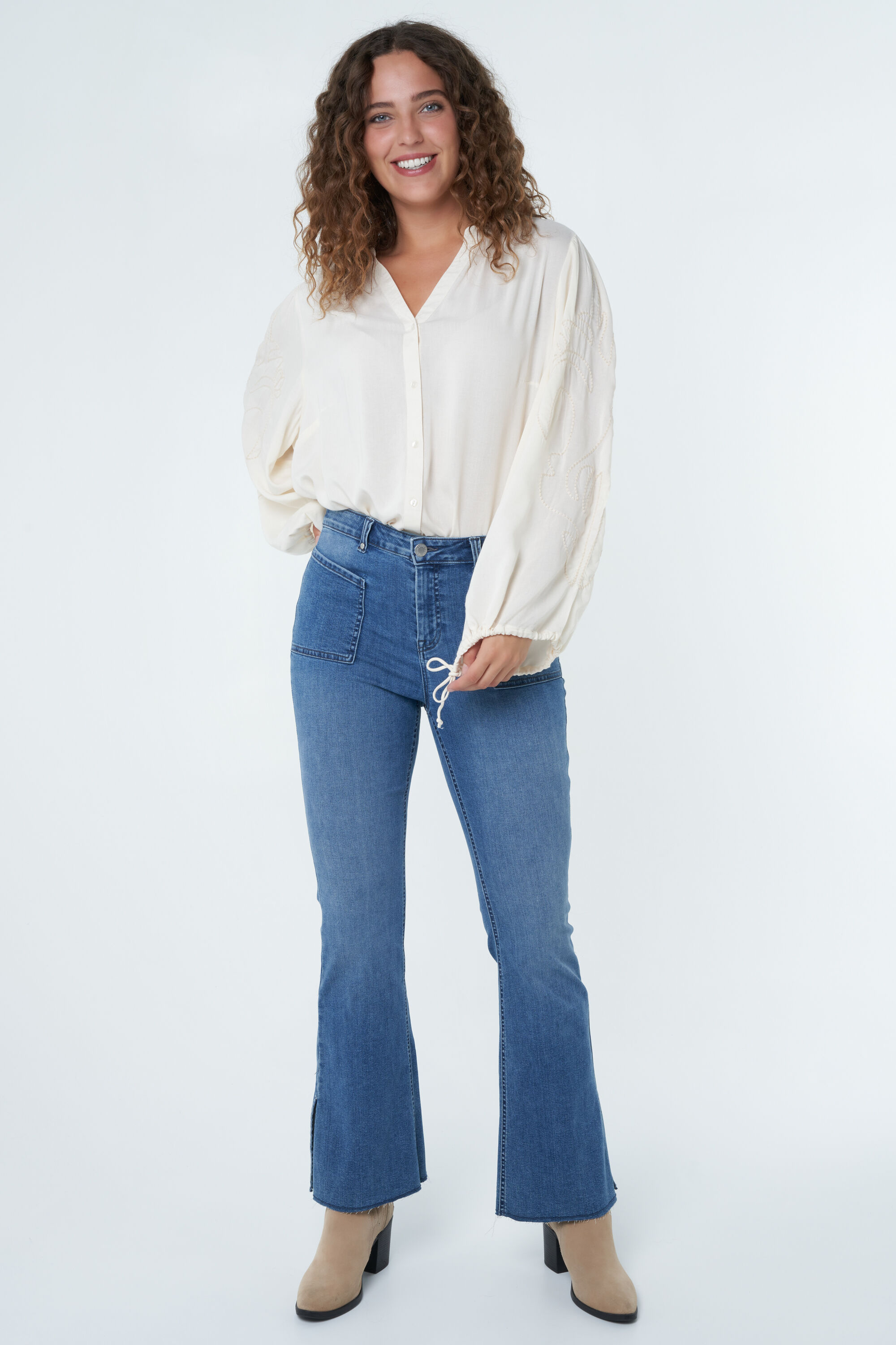 Flared jeans maat 40-54 | MS Mode | #1 curvy jeans | MS Mode