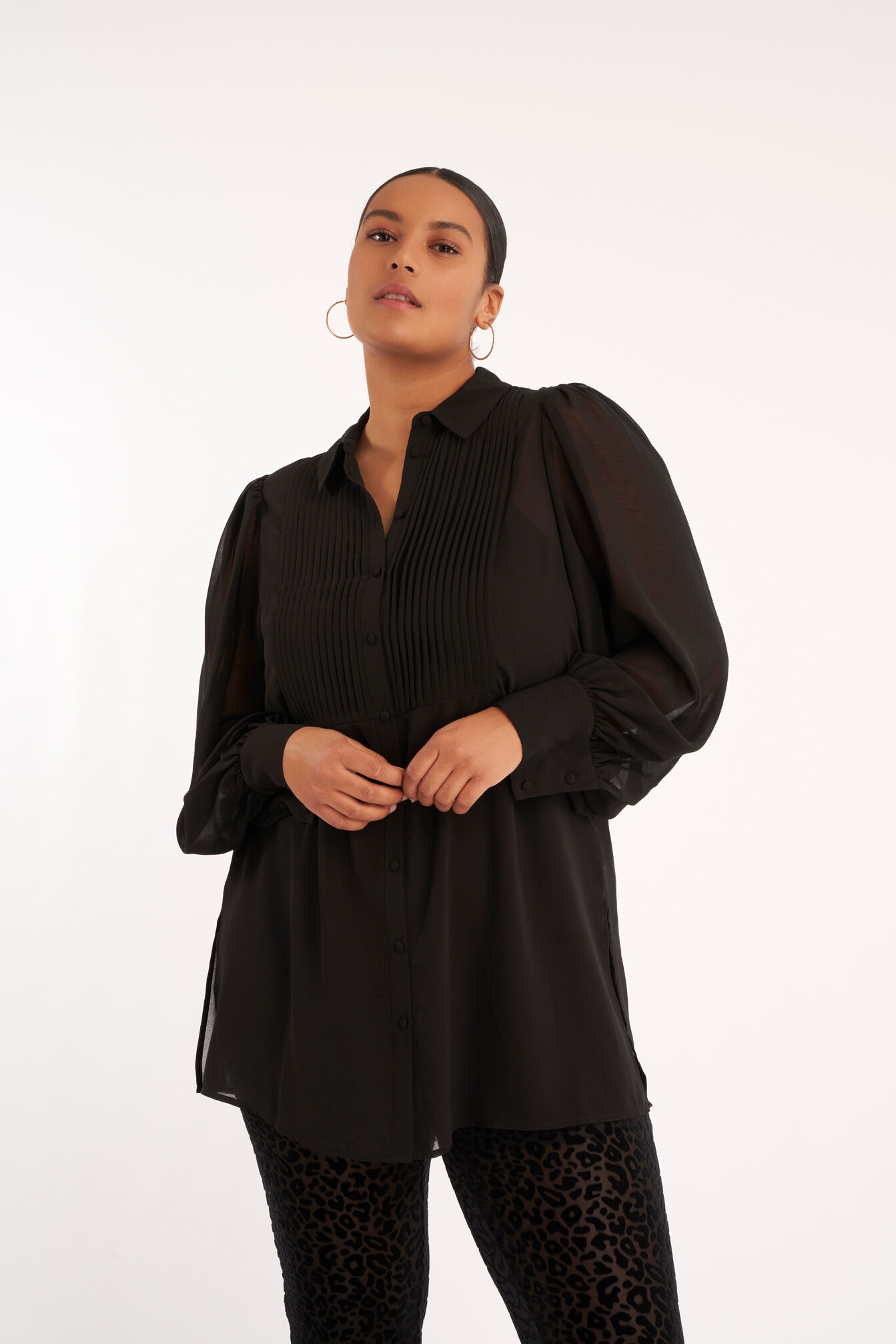 Dames Blouse met pofmouw | MS Mode