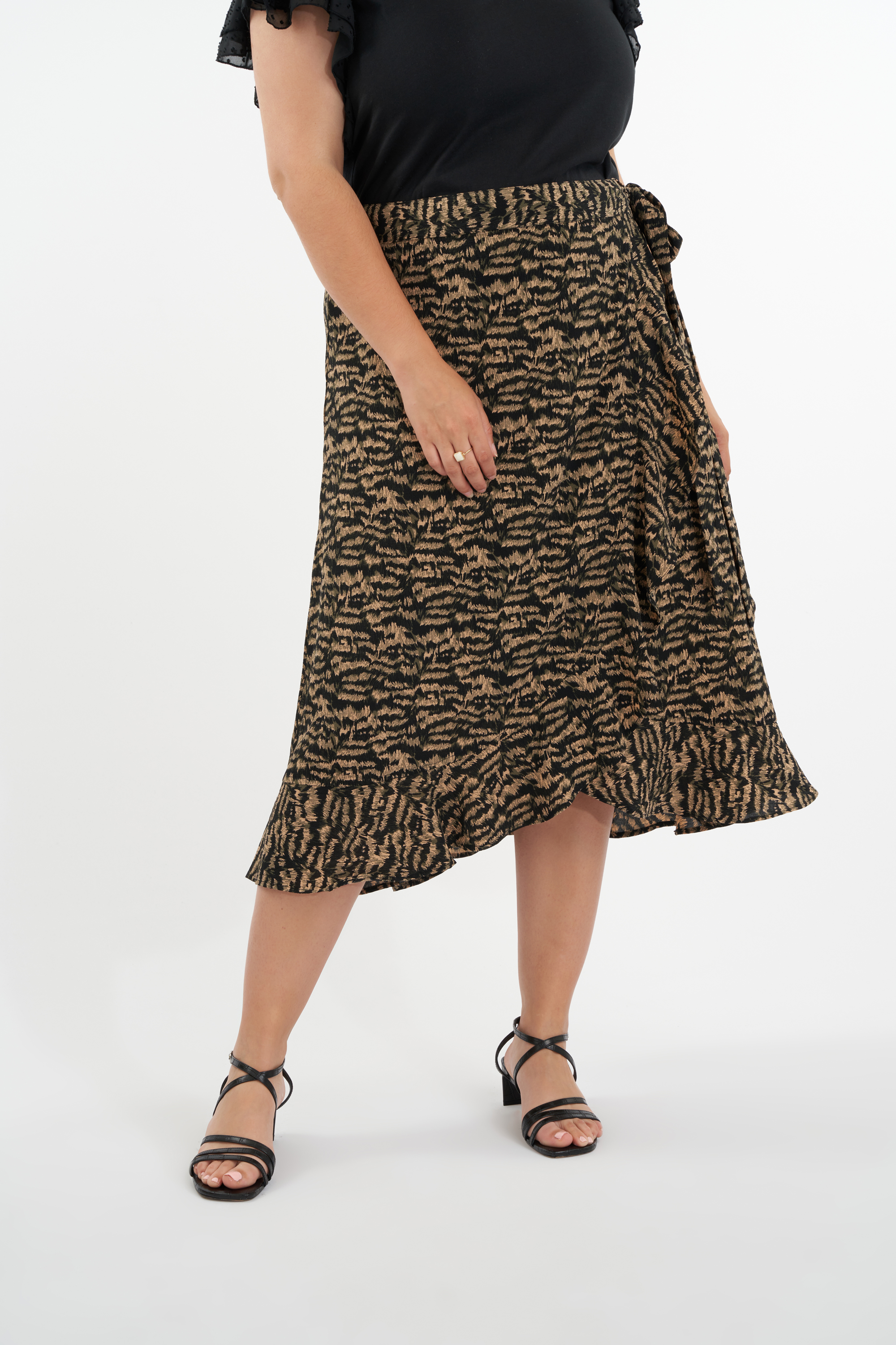 Dames Wikkelrok met print | MS Mode