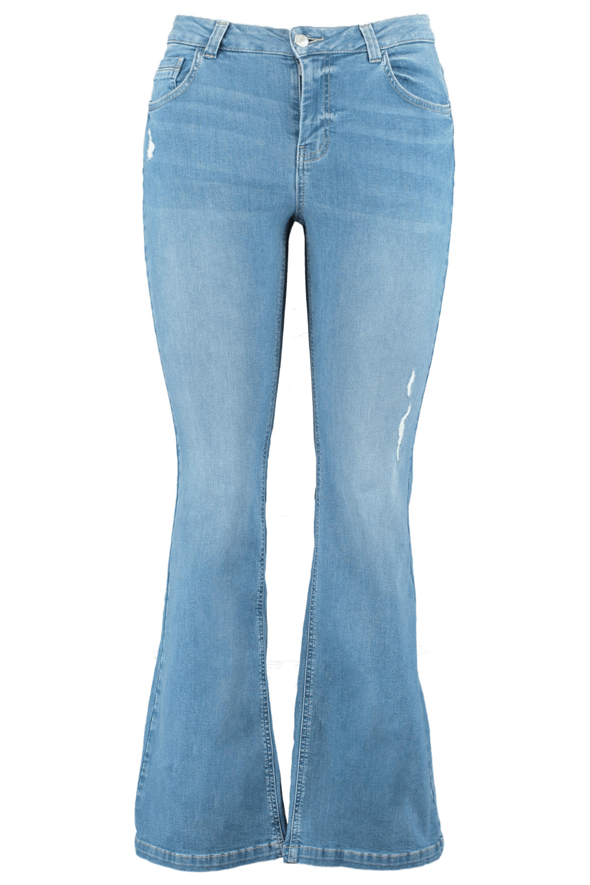 Dames Flared jeans Stonewash Denim bij MS Mode®
