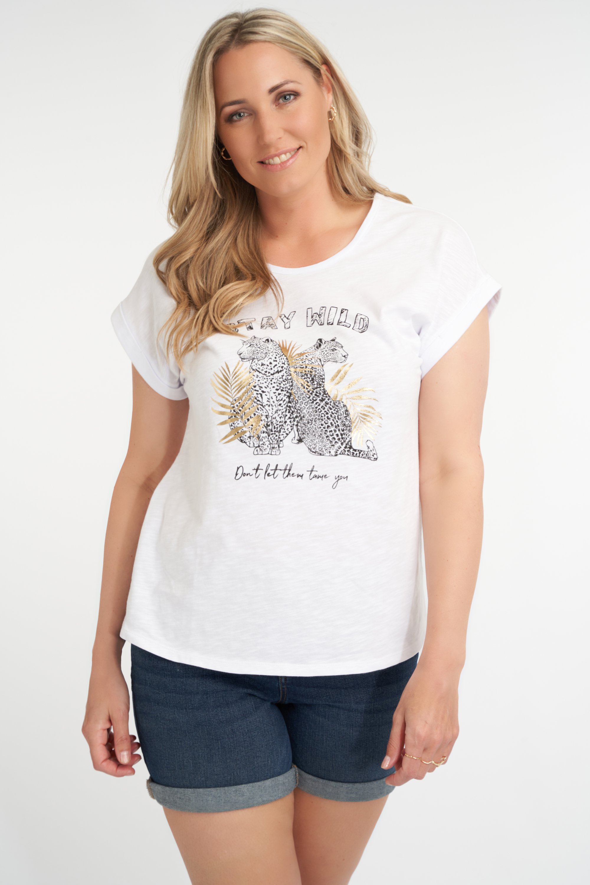 Dames T-shirt met opdruk | MS Mode