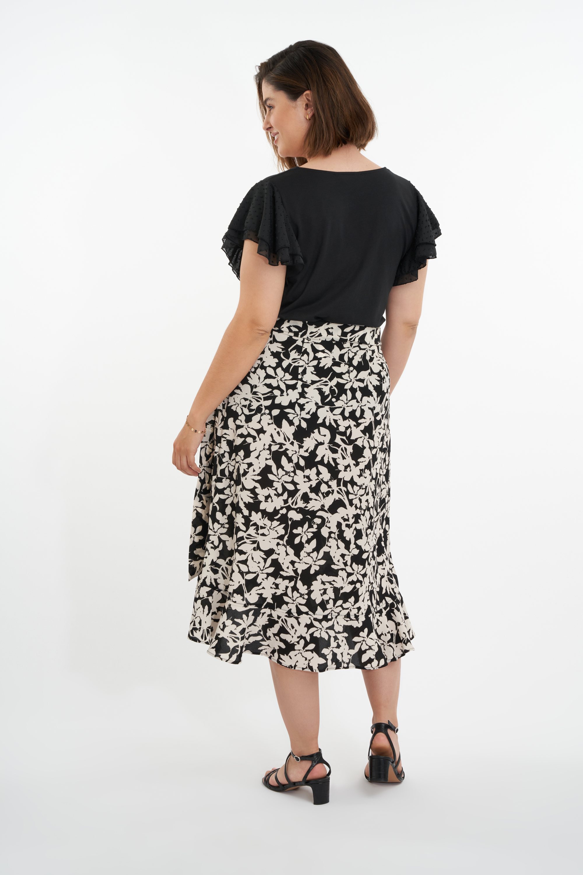 Dames Wikkelrok met print bij MS Mode®